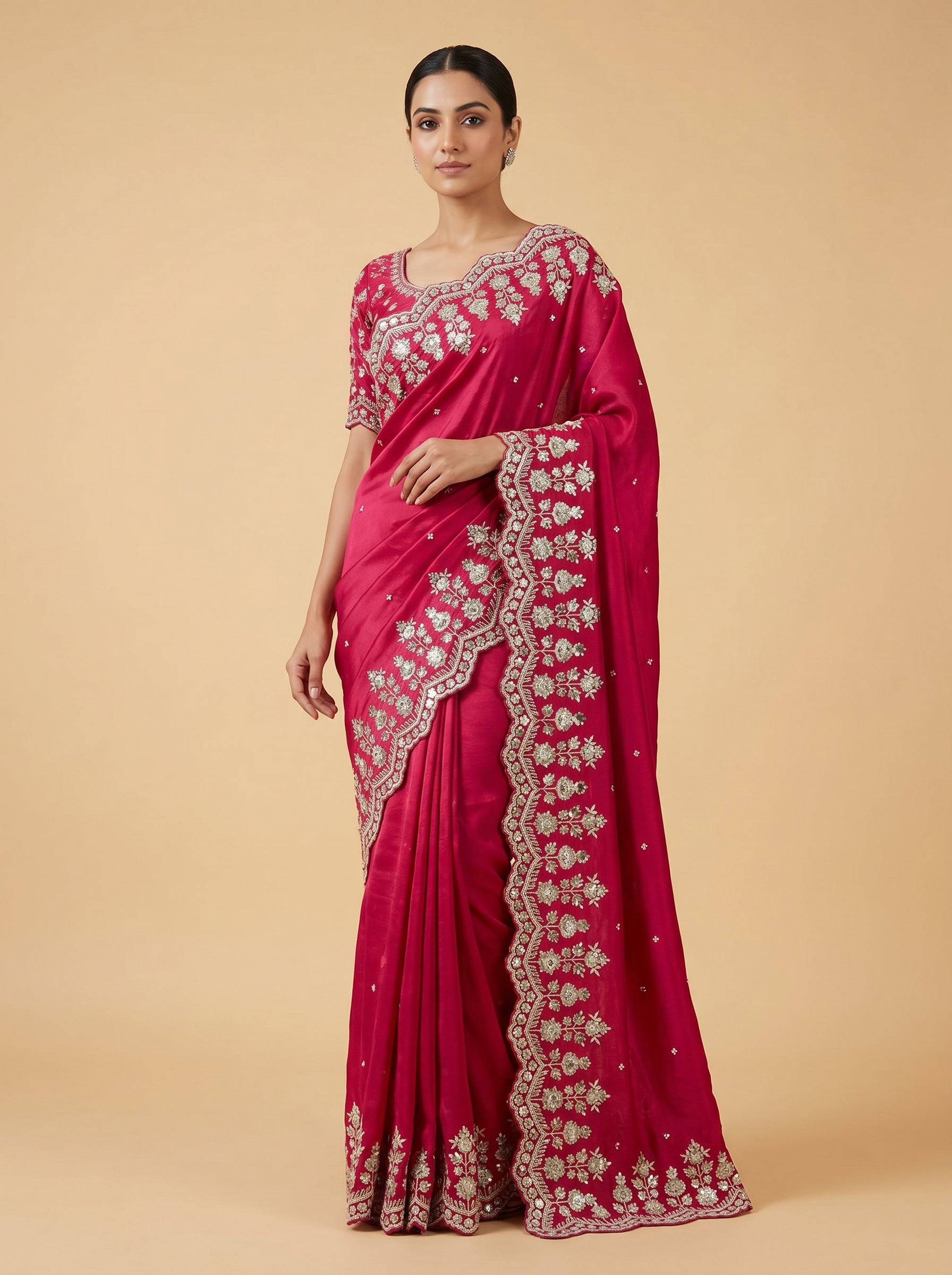Buy Deep Maroon Glow | KALKI Fashion India